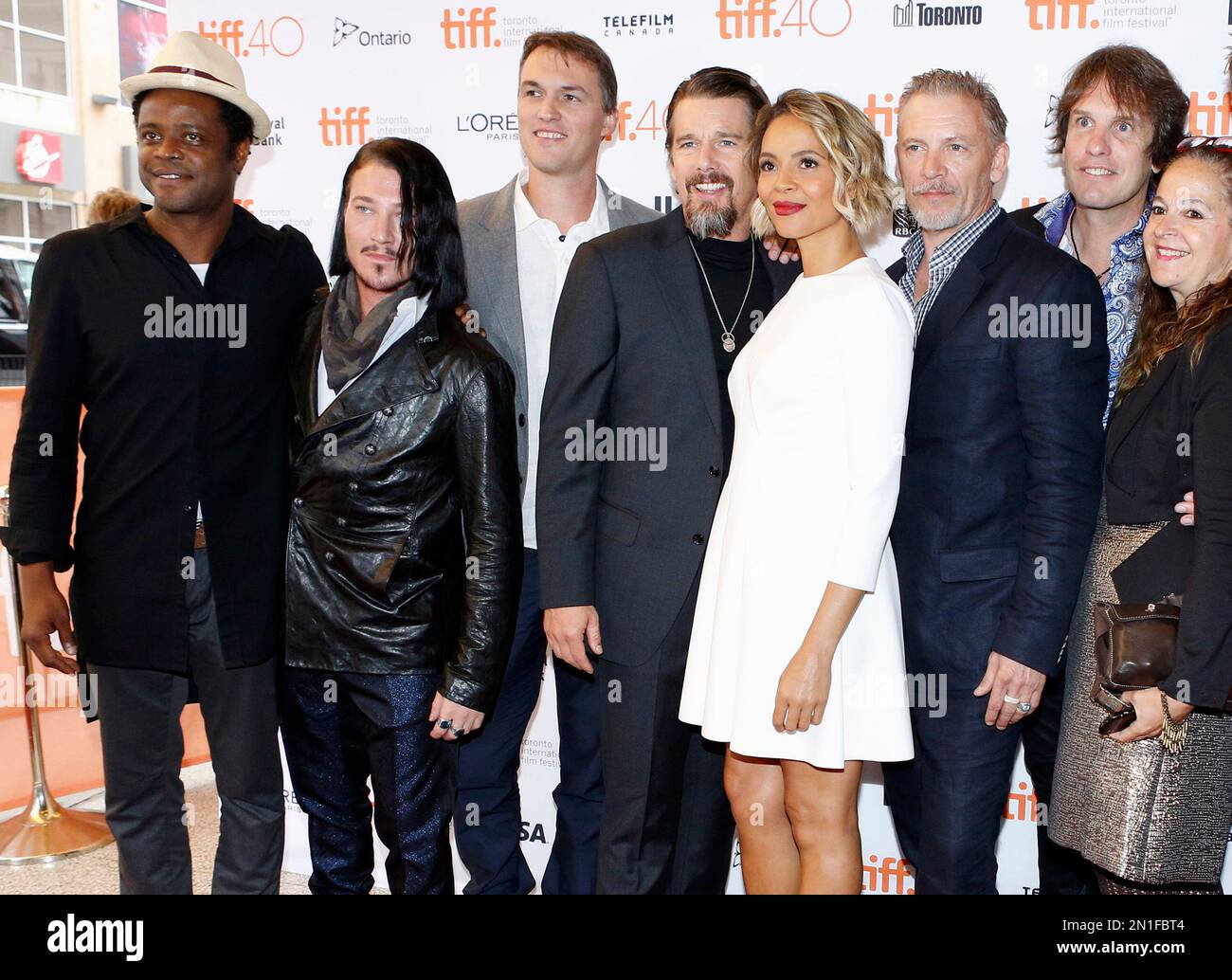 Charles Officer, from left, Adam Moryto, Robert Budreau, Ethan Hawke ...