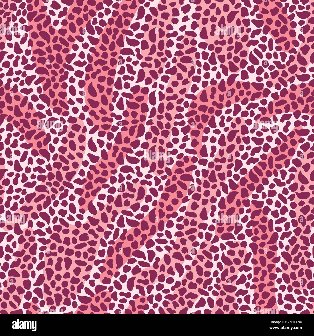 Seamless pattern in modern tropical dots style. Mid Century Modern Art ...