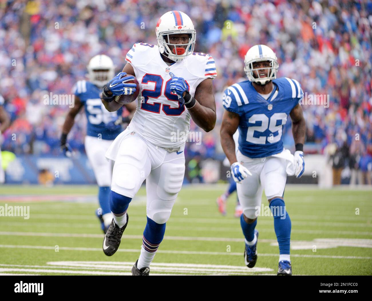Buffalo Bills running back Karlos Williams (29) runs past Indianapolis ...