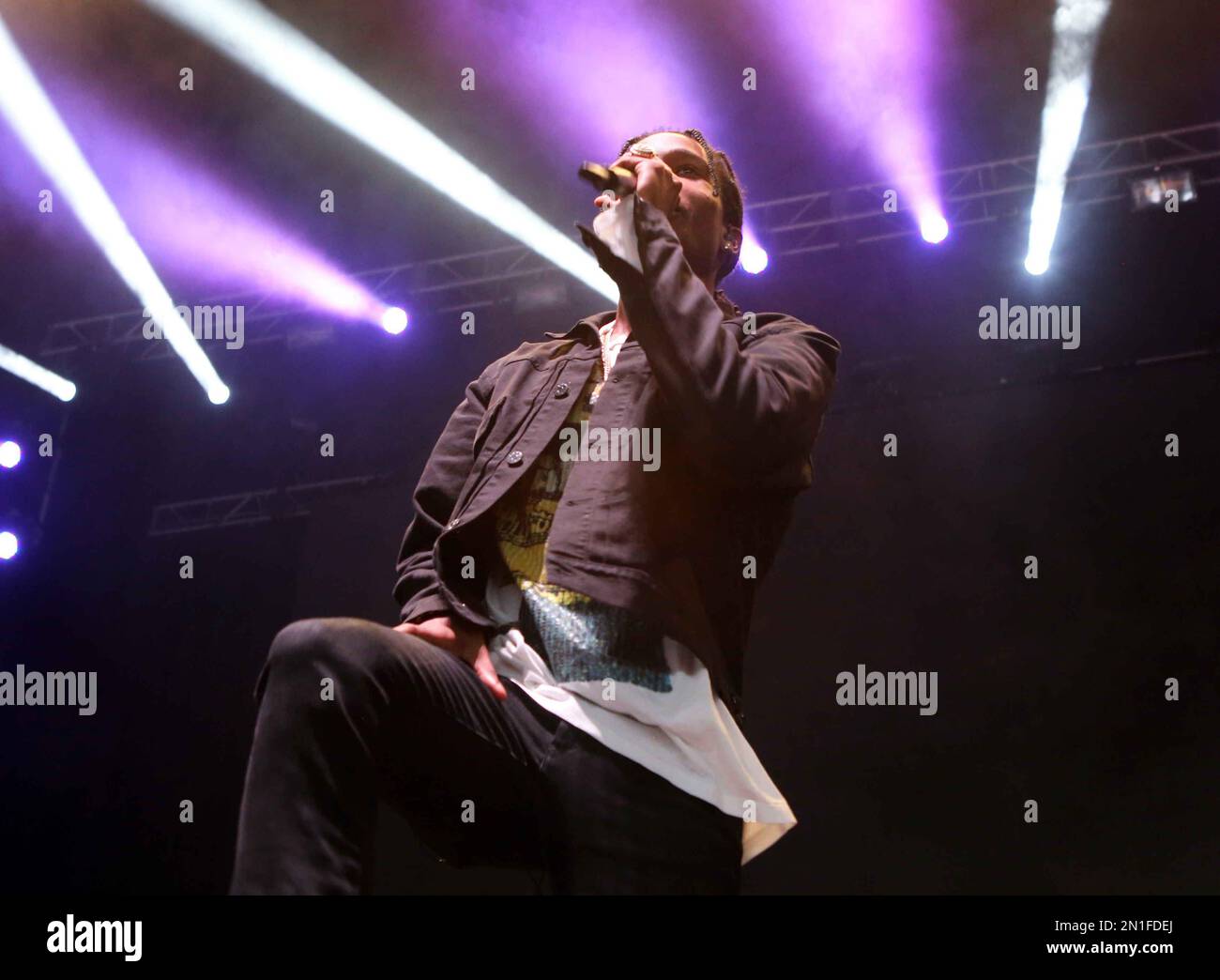 ASAP Rocky performs during ONE Musicfest 2015 at Aaron's Amphitheatre ...