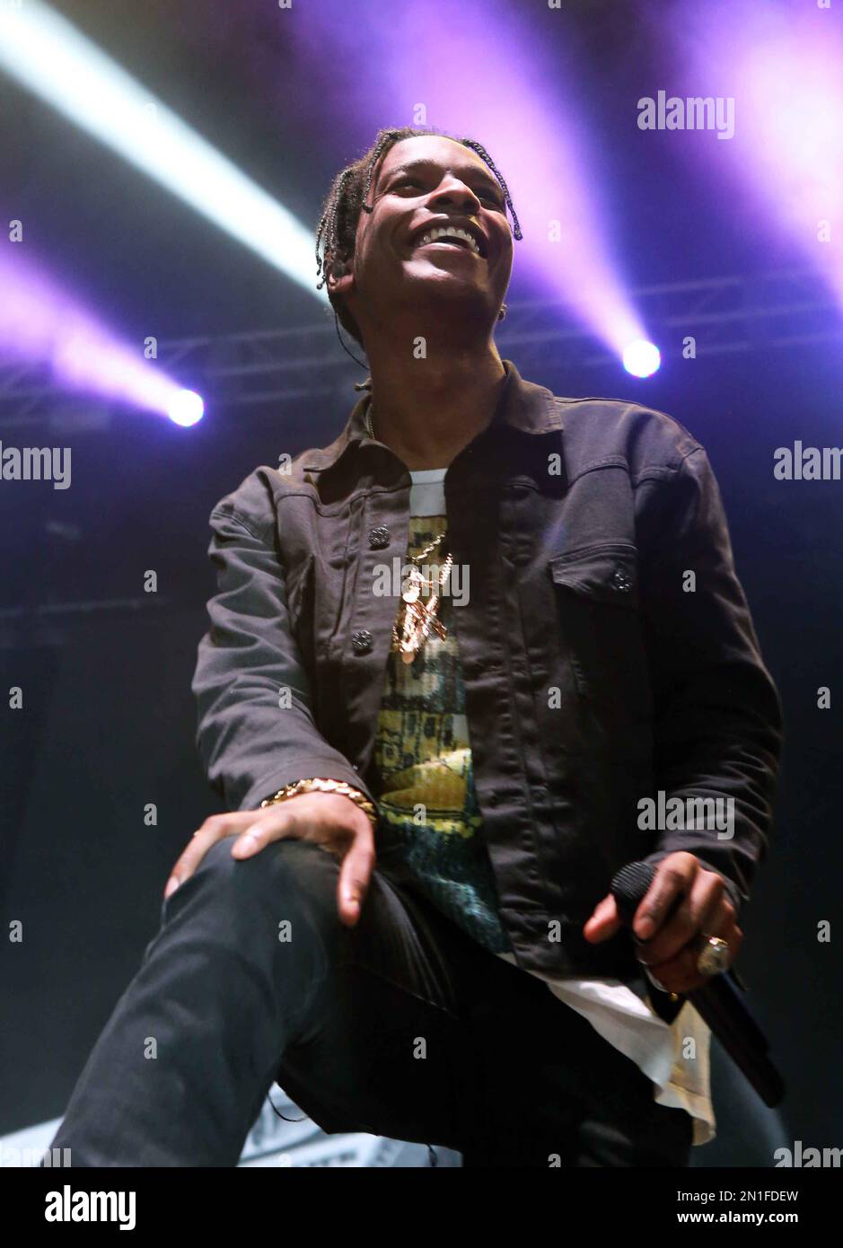 ASAP Rocky performs during ONE Musicfest 2015 at Aaron's Amphitheatre ...