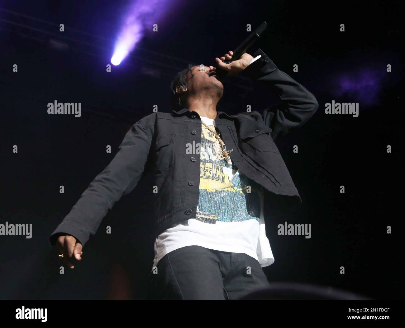 ASAP Rocky performs during ONE Musicfest 2015 at Aaron's Amphitheatre ...