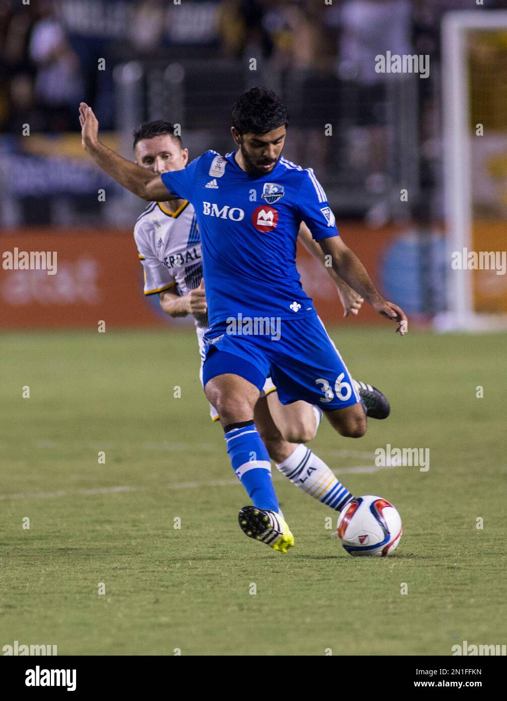 Montreal Impact defender Victor Cabrera (36) in action during an MLS ...