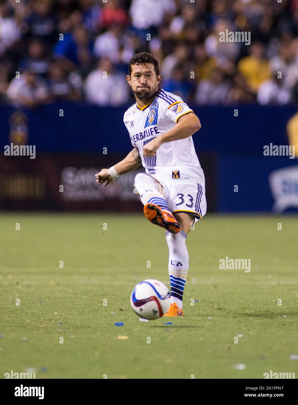 Los Angeles Galaxy defender Dan Gargan (33) in action during an MLS ...