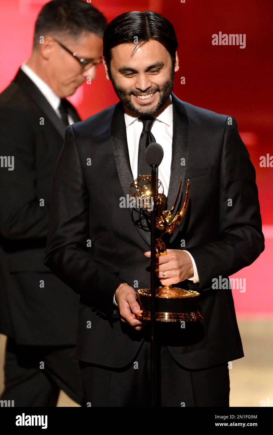 EXCLUSIVE - Adam Muto accepts the award for outstanding short-format ...