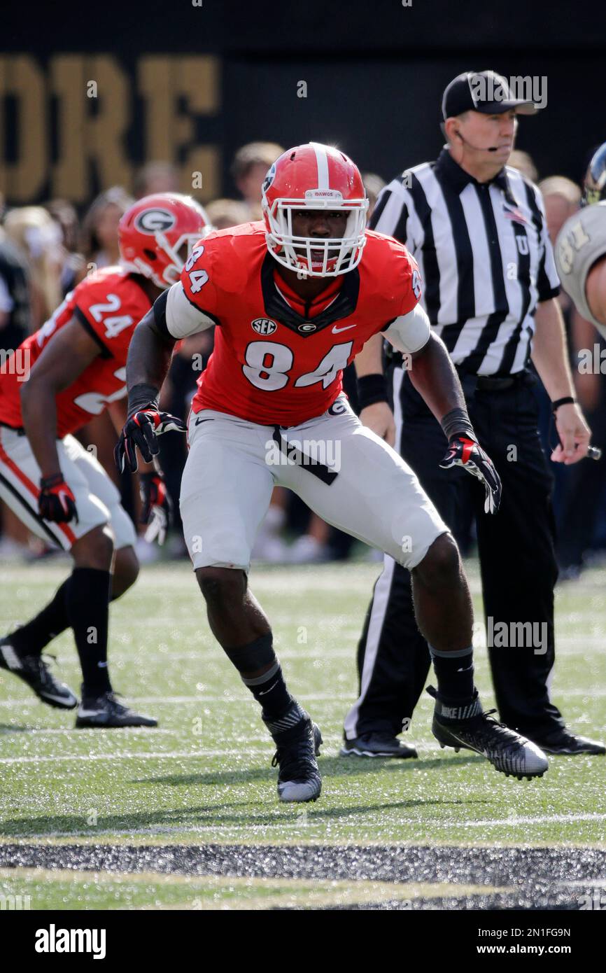 Georgia linebacker Leonard Floyd (84) plays against Vanderbilt in the ...