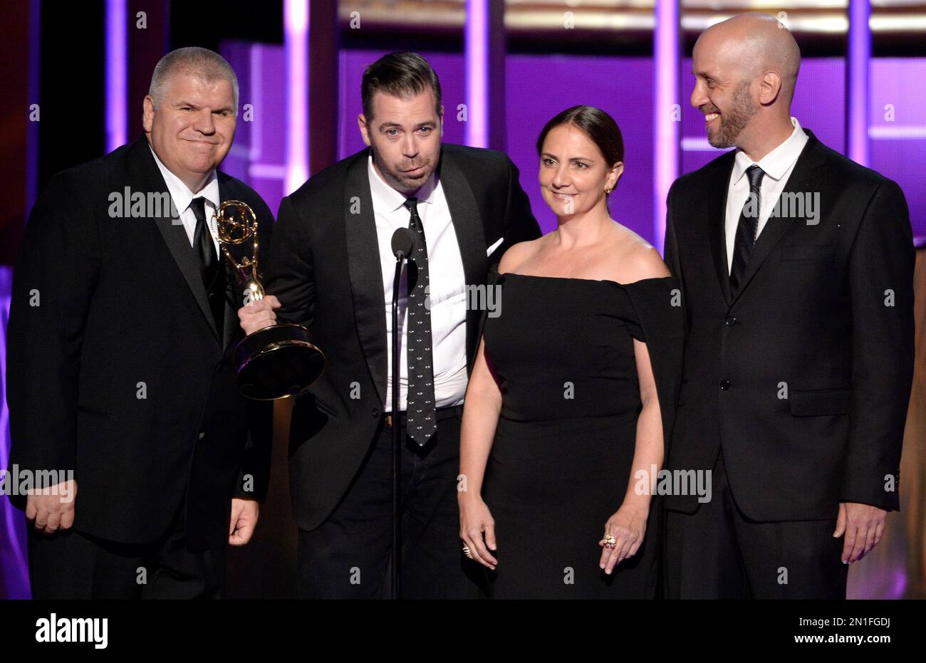 EXCLUSIVE - Jay Williams, from left, James Milward, Robin Benty and Noam Dromi accept the award ...