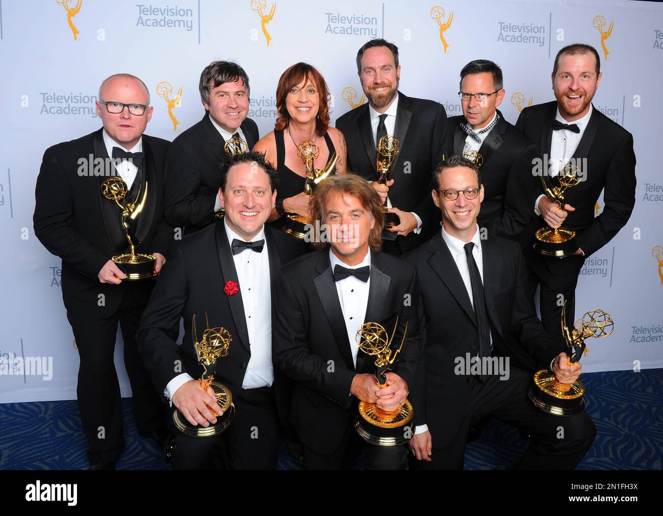 EXCLUSIVE - Tim Hands, from back left, David Klotz, Paula Fairfield ...