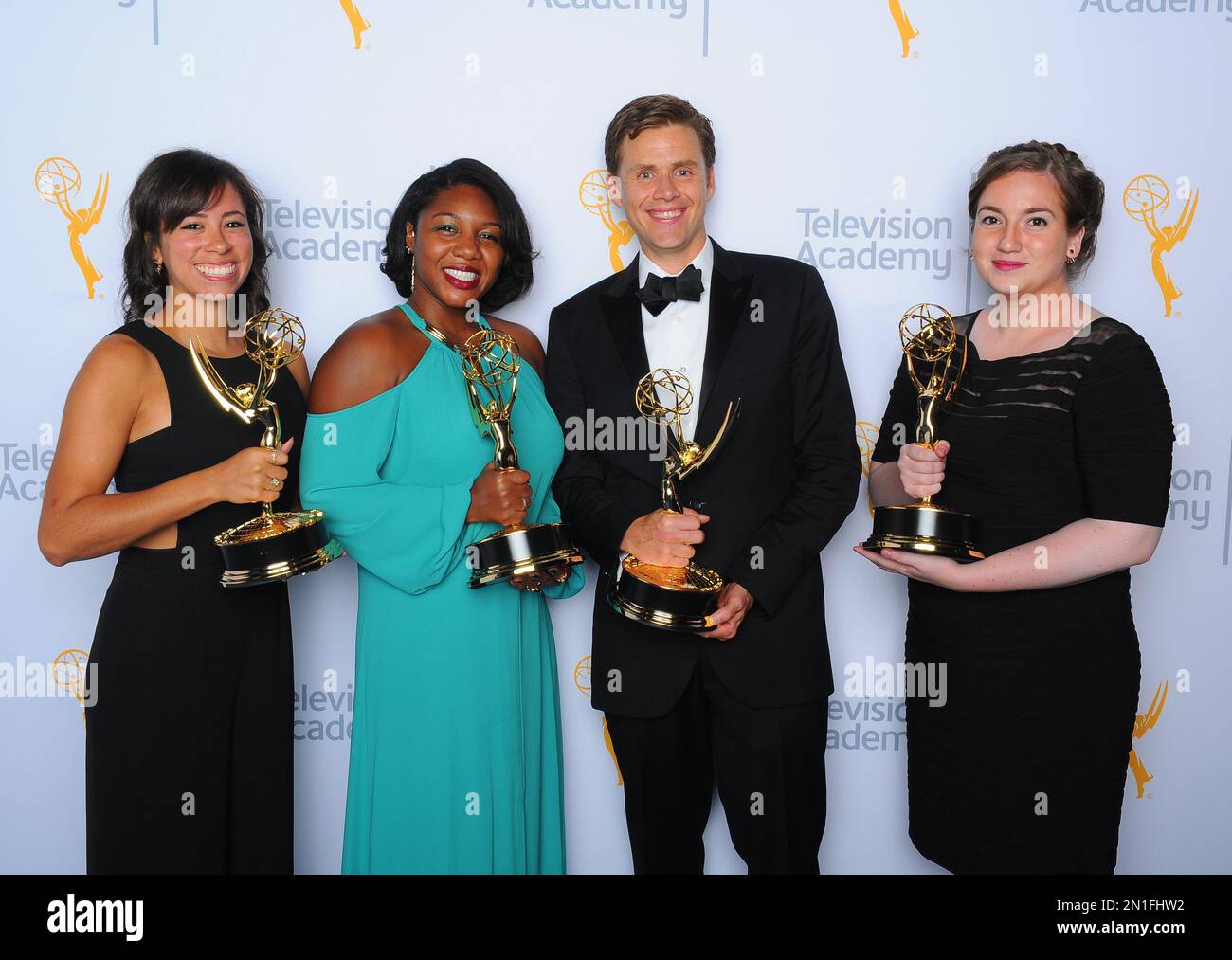 EXCLUSIVE - Marina Cockenberg, from left, Felicia Daniels, Gavin Purcell, and Christine Friar ...