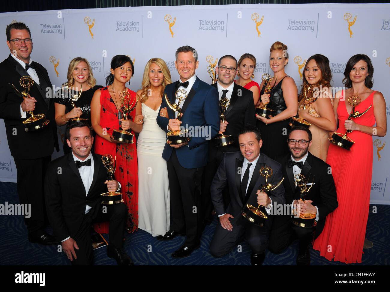 EXCLUSIVE - Jim Roush, from back left, Laura Roush, Yun Lingner ...