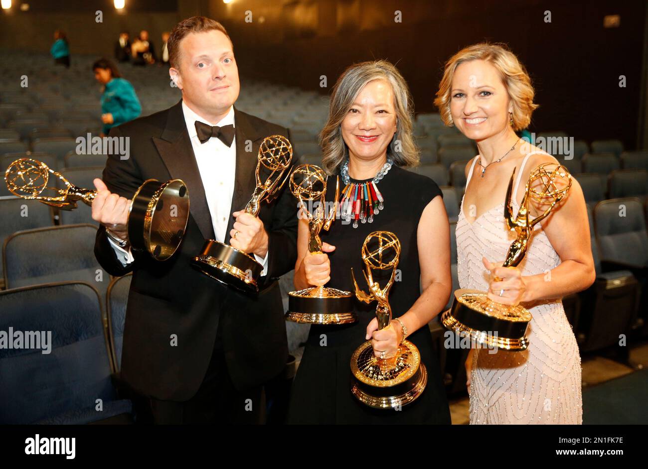 EXCLUSIVE - Robert Mancini, from left, Lisa Hsia and Aimee Viles pose ...