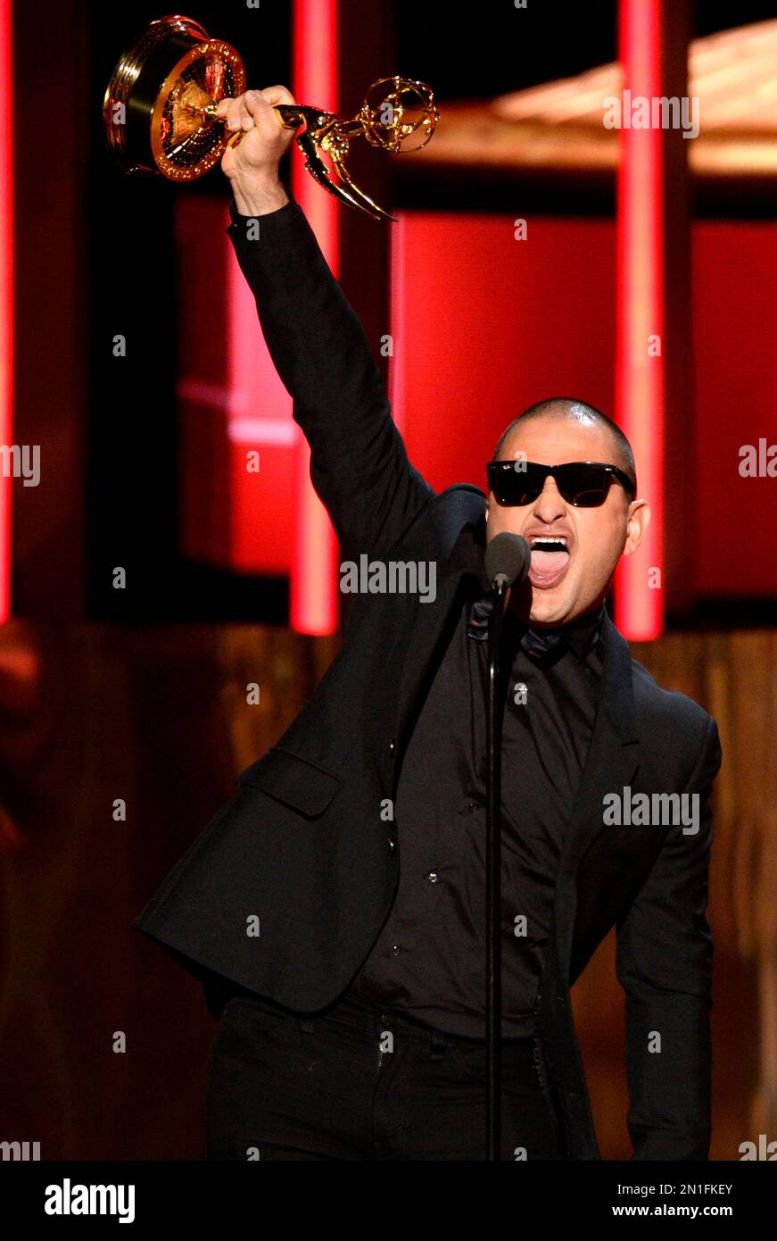 EXCLUSIVE - J.J. Villard accepts the award for character animation for ...