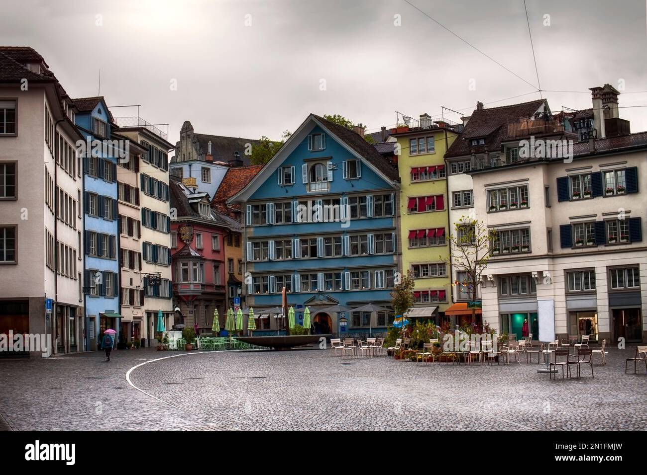 View in old town Zurich, Switzerland Stock Photo - Alamy