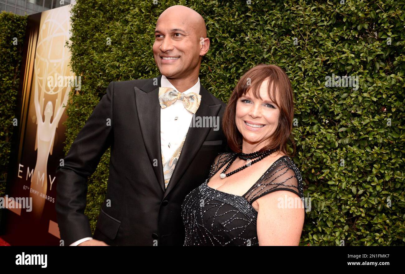 Keegan-Michael Key, left, and Cynthia Blaise arrive at the Television ...