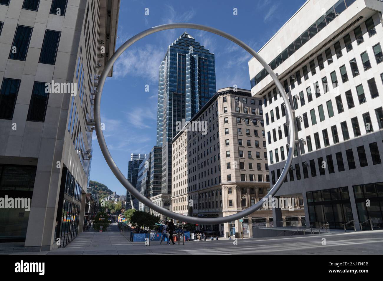 Giant Ring of Art, Downtown Montreal, Quebec, Canada, North America ...