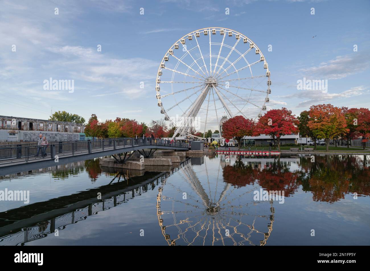 Ferris Wheel at La Grande Roue de Montreal, Old Port of Montreal ...
