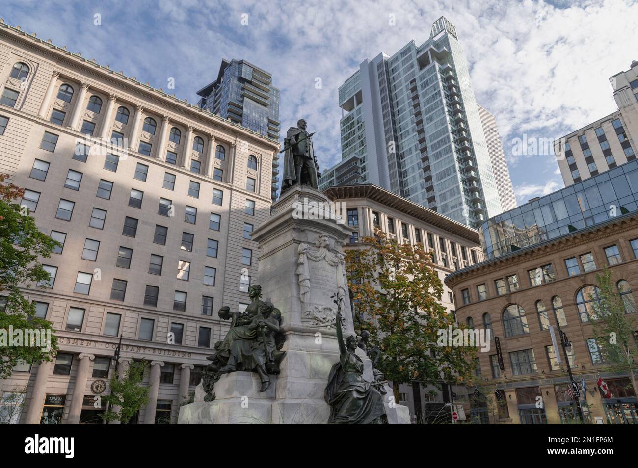 Edward VII Monument in Phillips Square Park, Montreal, Quebec, Canada ...
