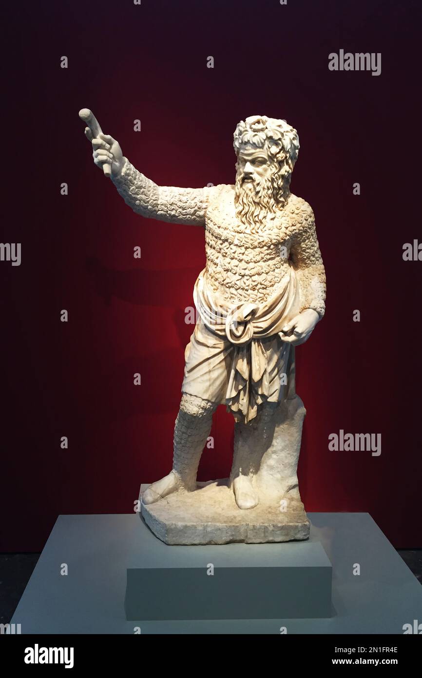 Statue of Ancient Greek Actor Altes Museum Berlin Stock Photo - Alamy