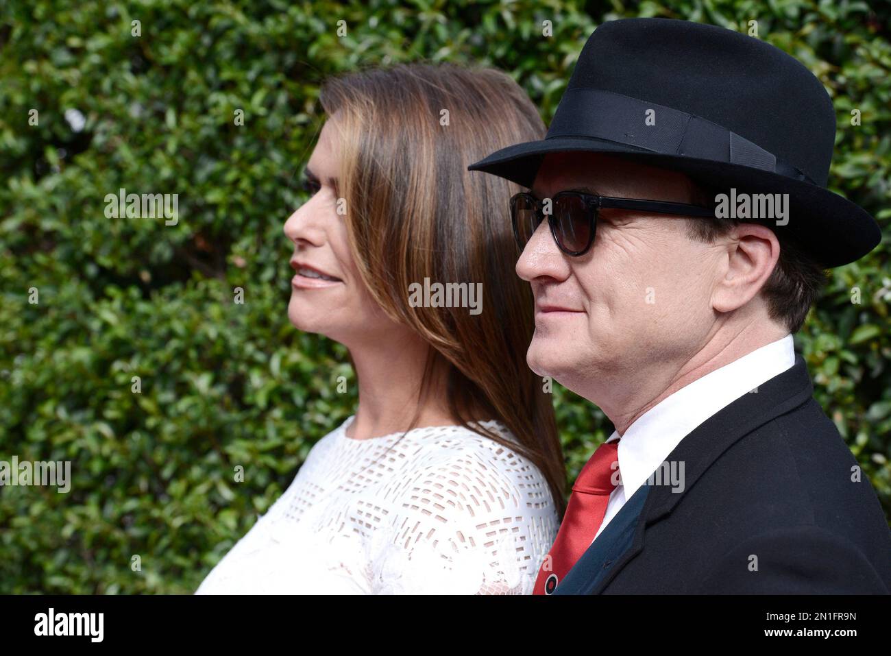 Amy Landecker, left, and Bradley Whitford arrive at the Television ...