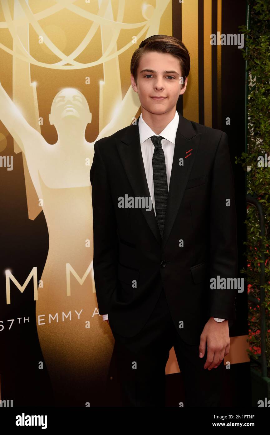 Corey Fogelmanis arrives at the Creative Arts Emmy Awards at the ...