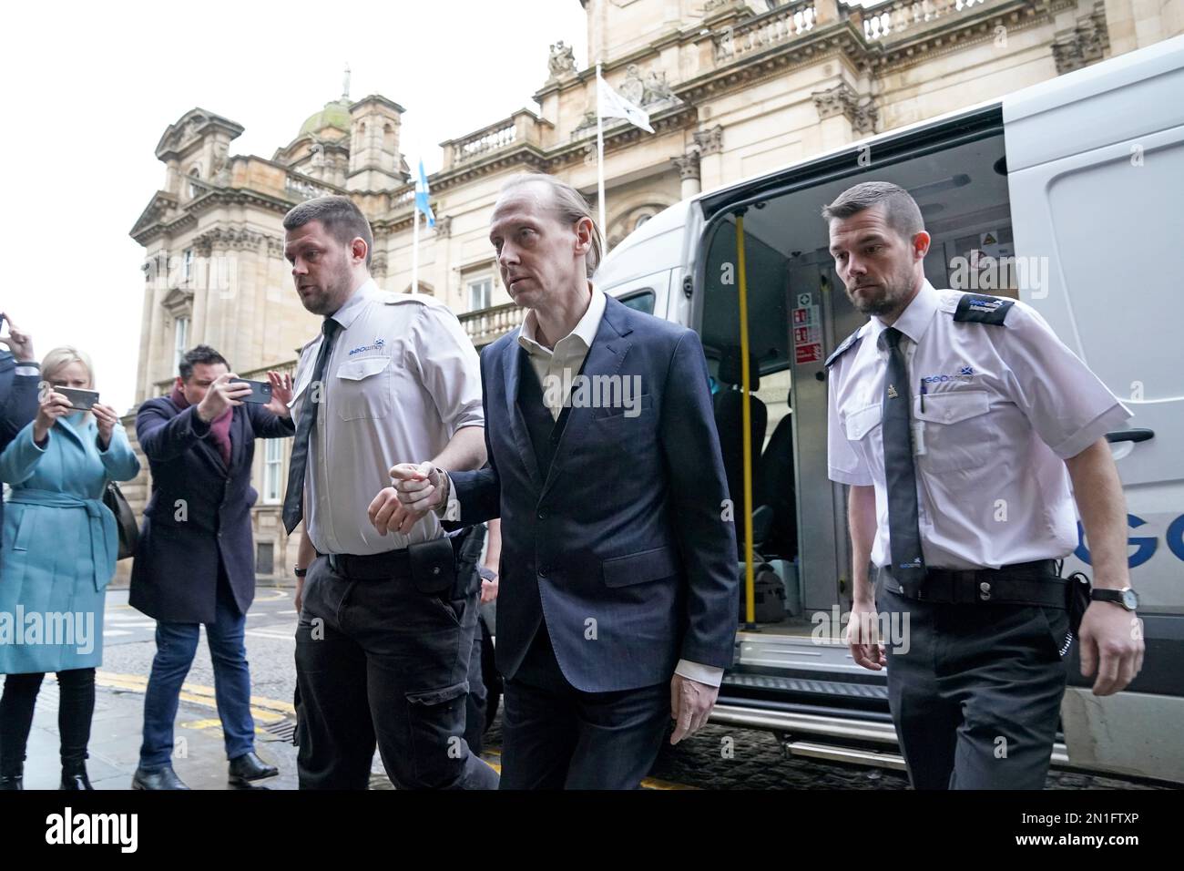 Previously unissued photo dated 02/02/23 of Andrew Innes arriving at ...