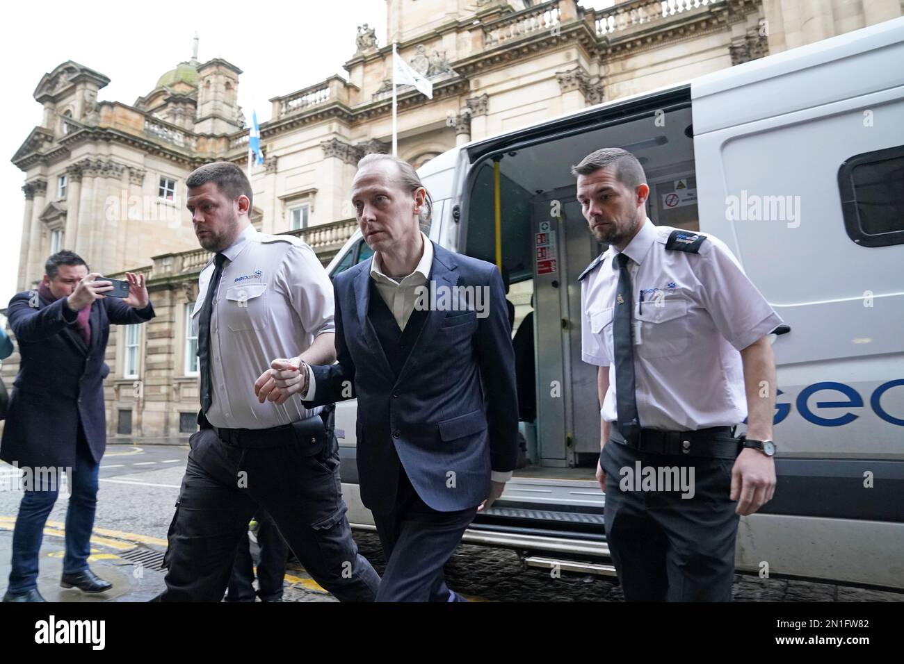 Previously unissued photo dated 02/02/23 of Andrew Innes arriving at ...