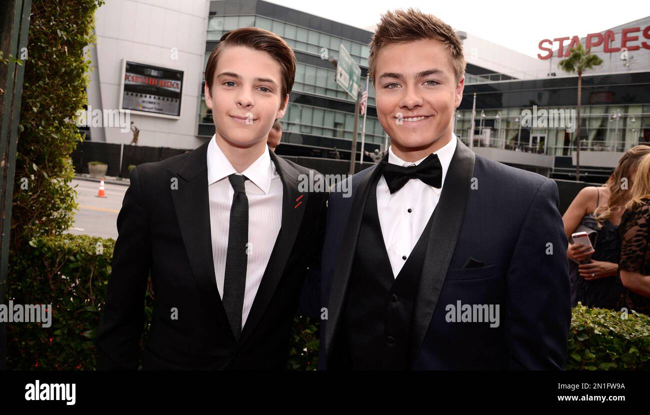 Corey Fogelmanis Left And Peyton Meyer Arrives At The Television