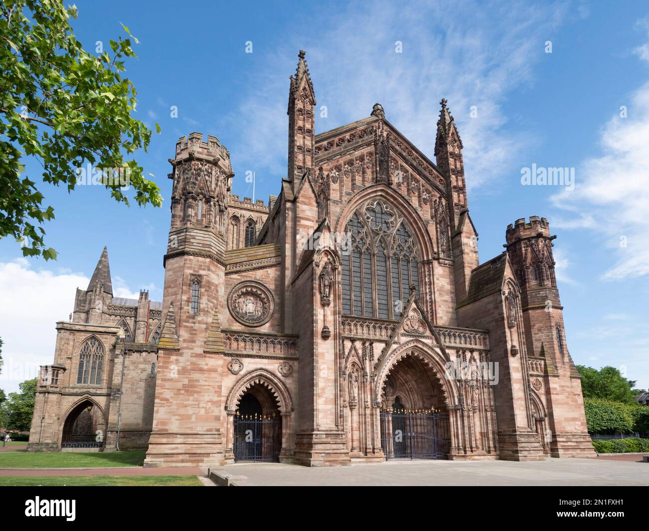 The Cathedral, Hereford, Herefordshire, England, United Kingdom, Europe ...