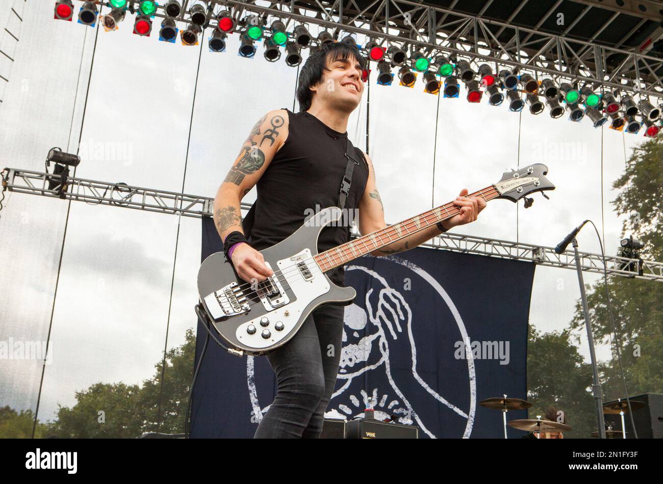 Inge Johansson of Against Me! seen at Riot Fest & Carnival in Douglas ...
