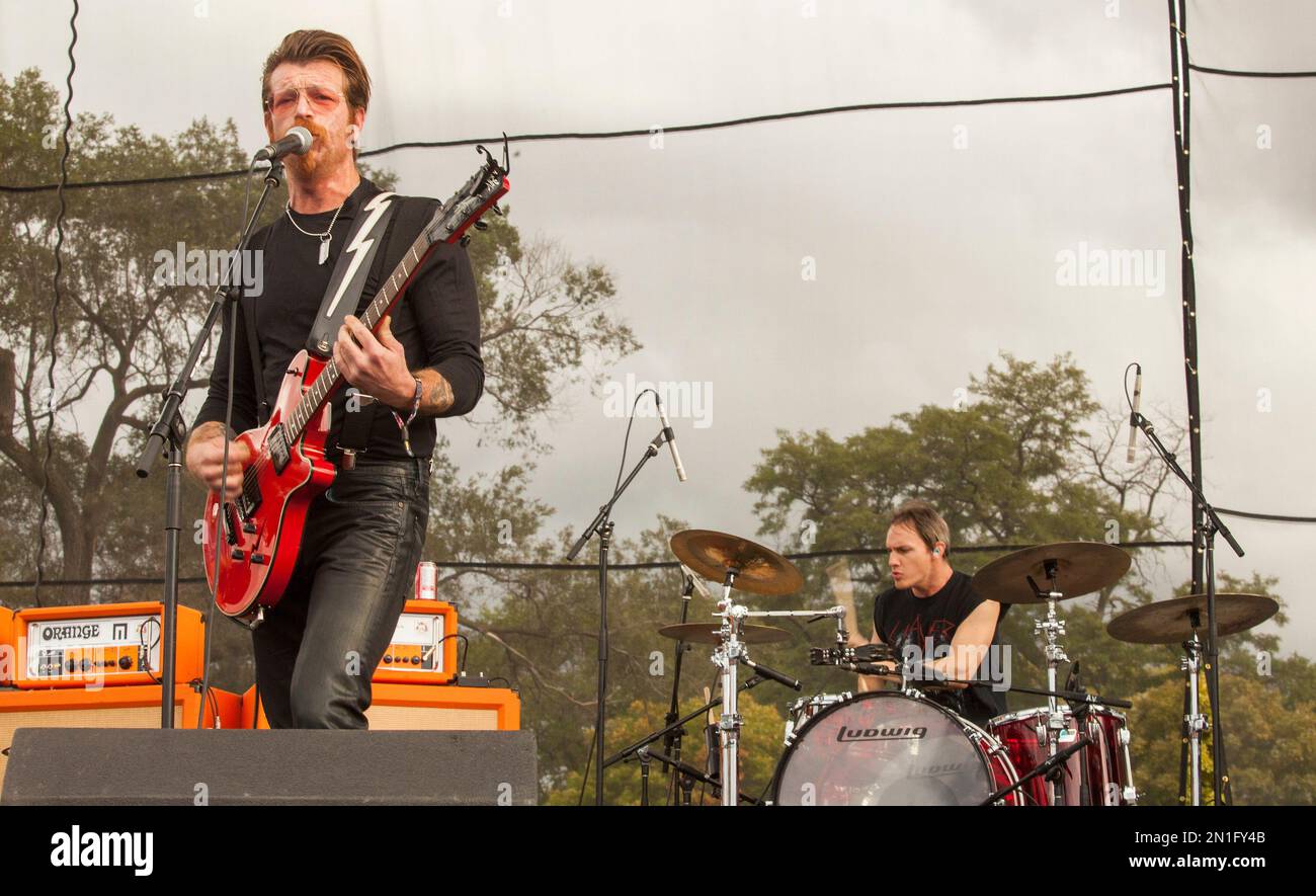 Jesse Hughes and Jeff Friedl with Eagles of Death Metal seen at Riot ...