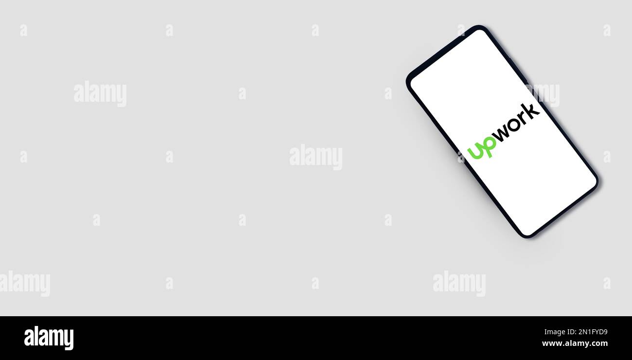 Freelancing platform mobile application editorial banner design with ...