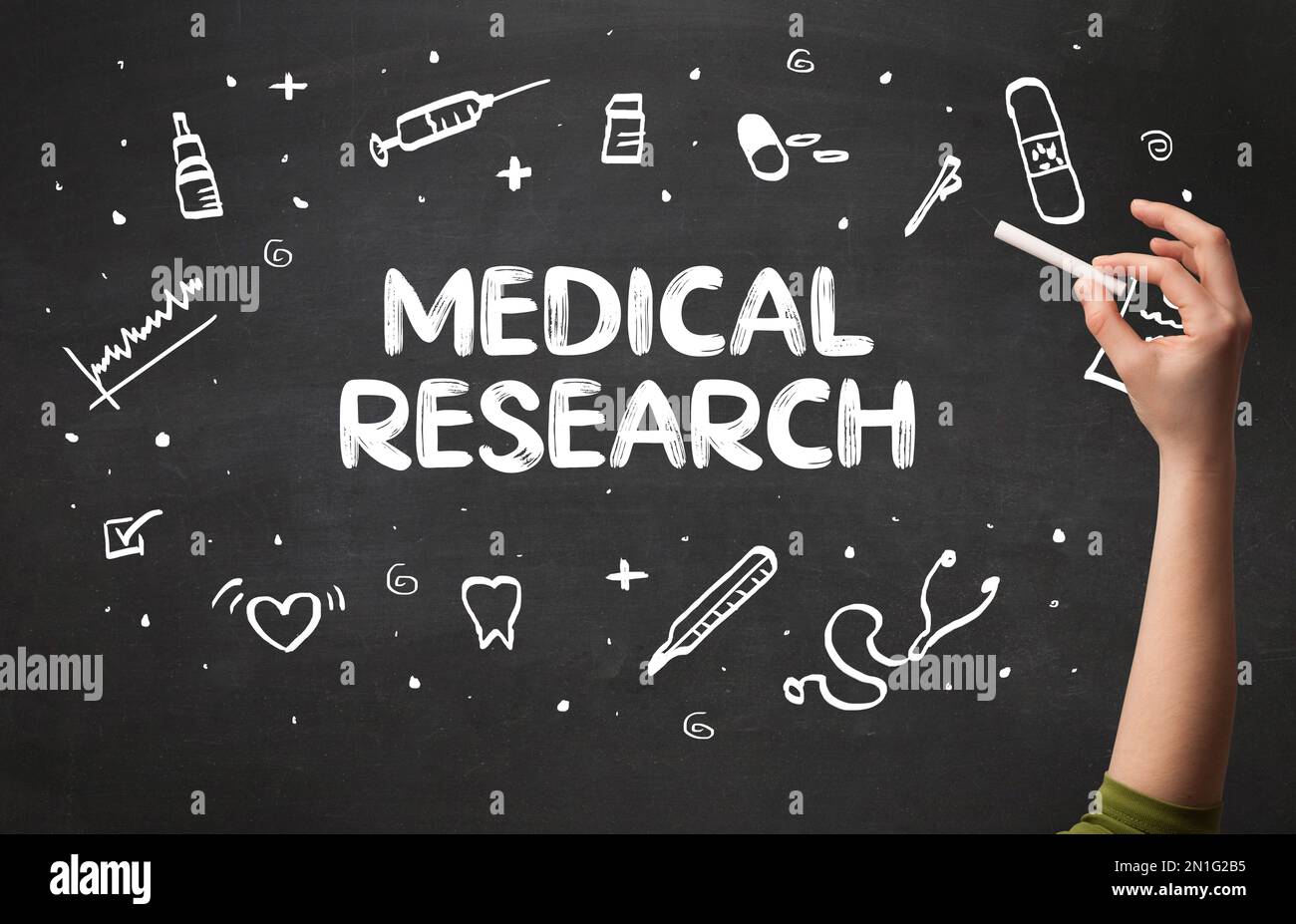 Hand drawing medical concept concept Stock Photo - Alamy