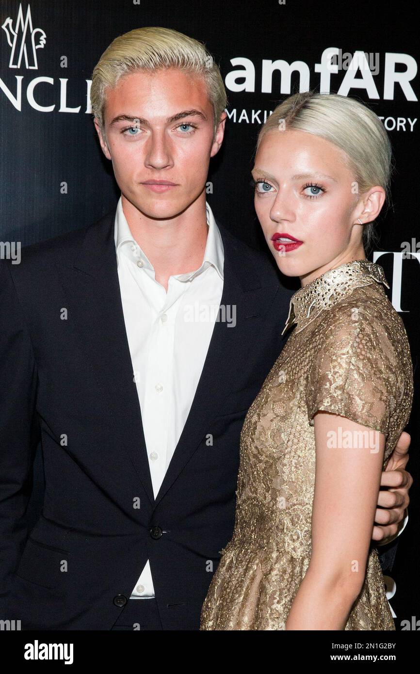 Lucky Blue Smith, left, and Pyper America Smith attend the NYFW Spring ...