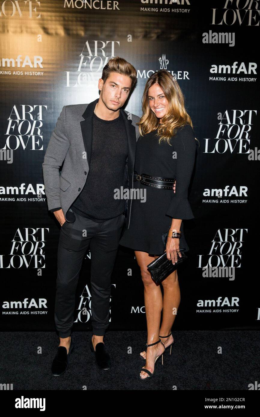 Andrea Denver, left, and Kelly Bensimon attend the NYFW Spring/Summer ...