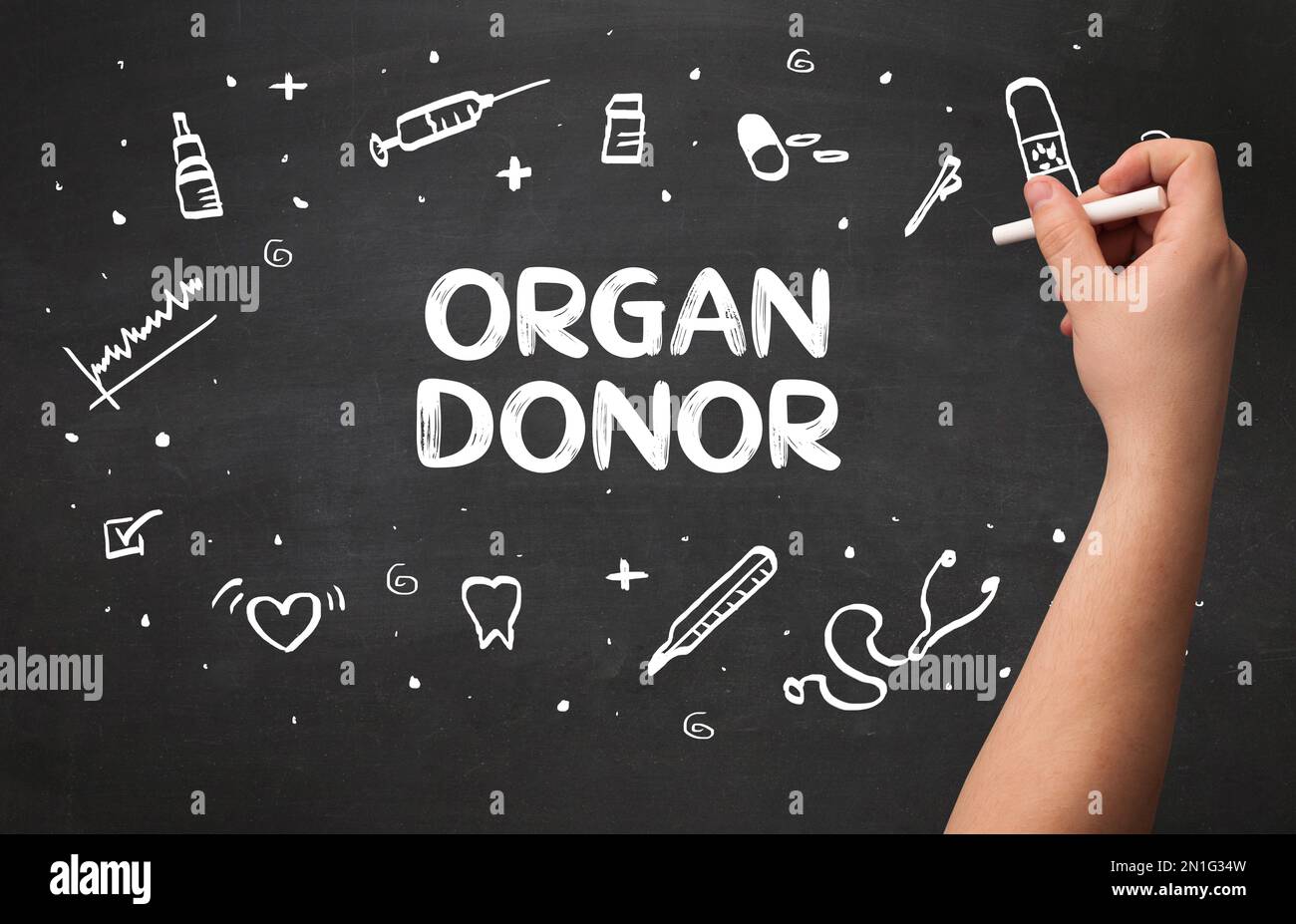 Hand drawing medical concept concept Stock Photo - Alamy