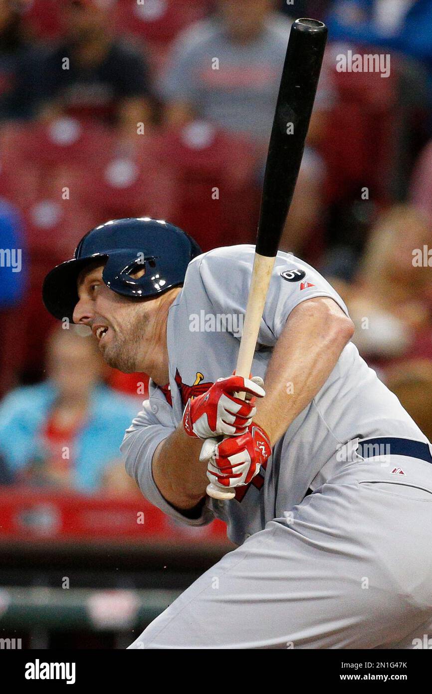 St. Louis Cardinals' John Lackey grounds out to Cincinnati Reds ...