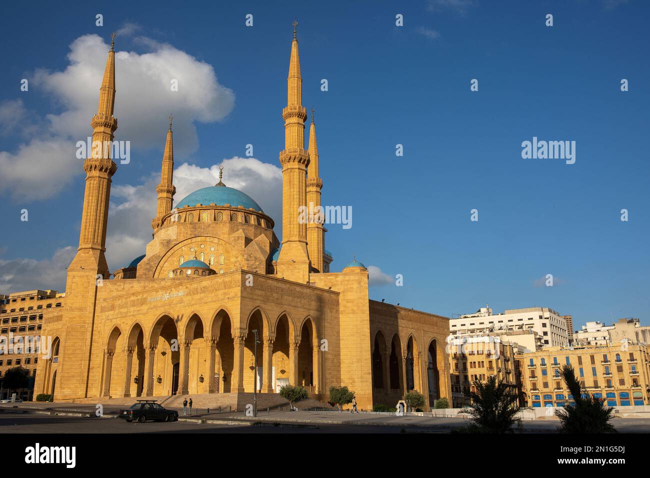 Mohammed al-Amine Sunni Mosque, Beirut, Lebanon, Middle East Stock ...