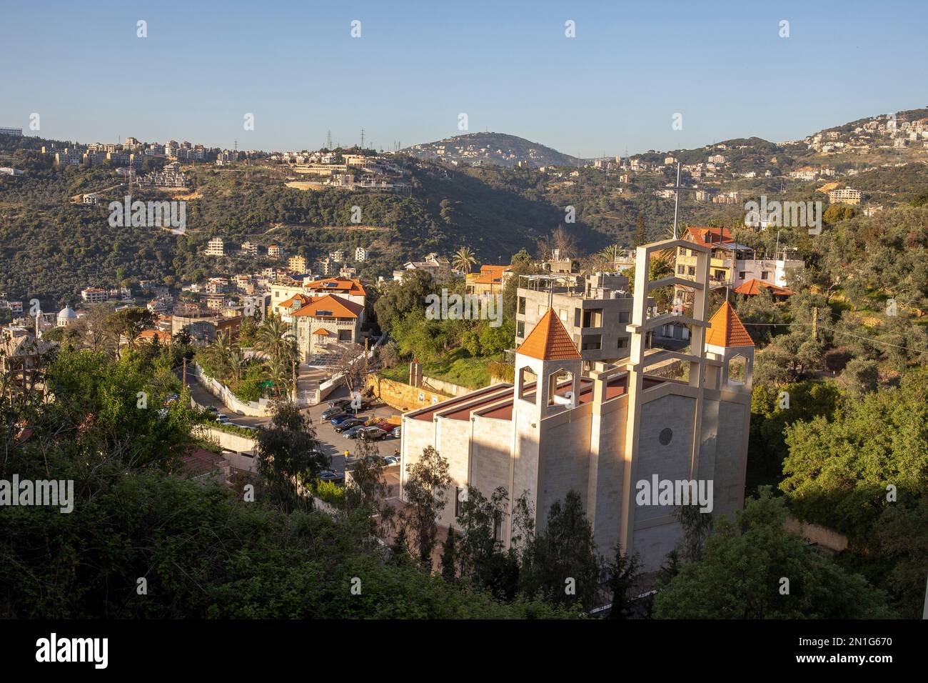 Maronite Church in Wadi El Chahrour El Suflah, Lebanon, Middle East ...