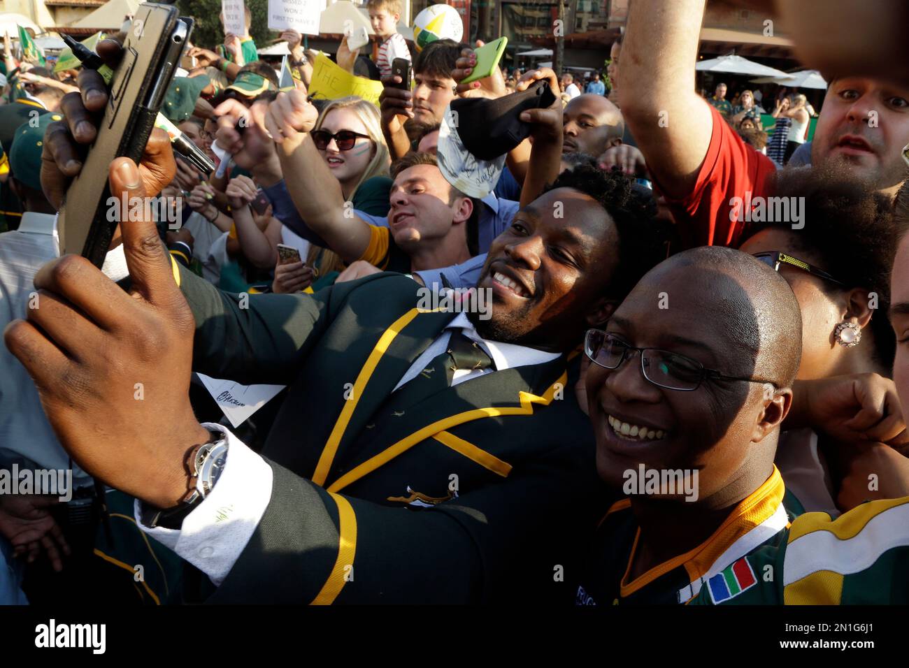 CAPTION CORRECTION, CORRECTS DAY OF WEEK - South Africa's rugby player ...