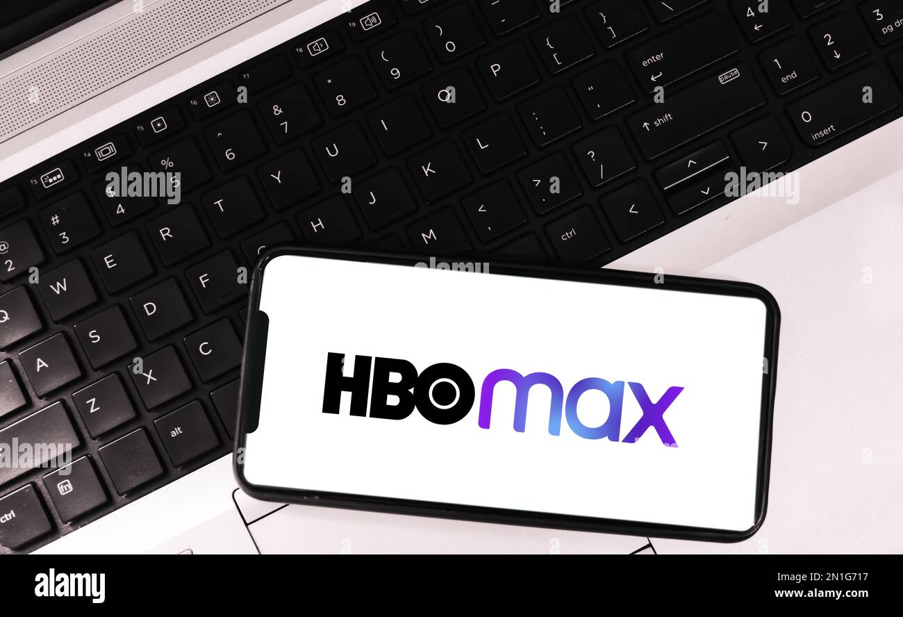 Modern entertainment platform HBO maax with mobile and laptop in the ...