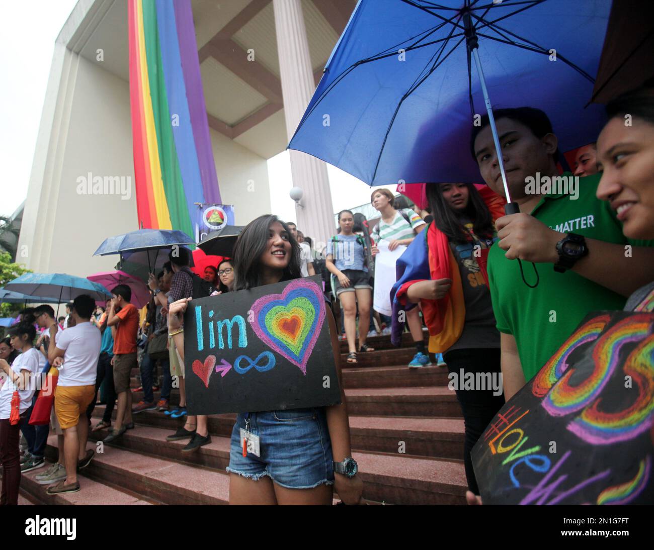LGBT (Lesbians Gays Bisexuals and Transgenders) students and supporters ...