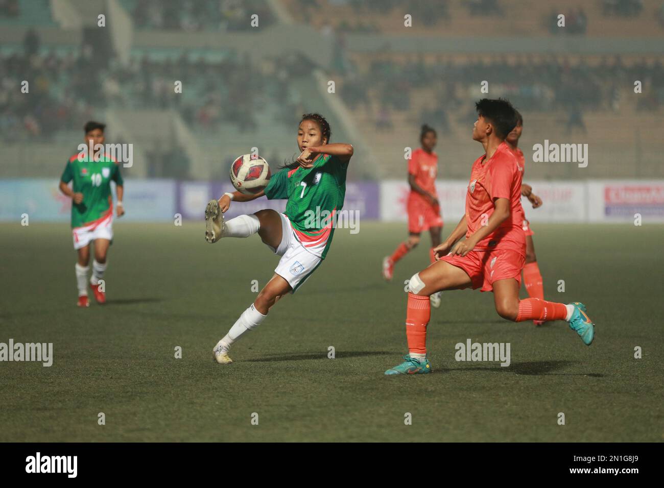 SAFF U-20 Women’s Championship fixture match between Bangladesh and ...