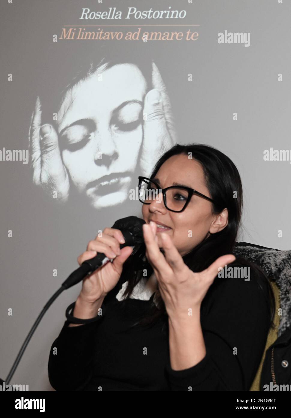 Milan, . 06th Feb, 2023. Milano, Italy Rosella Postorino book ...