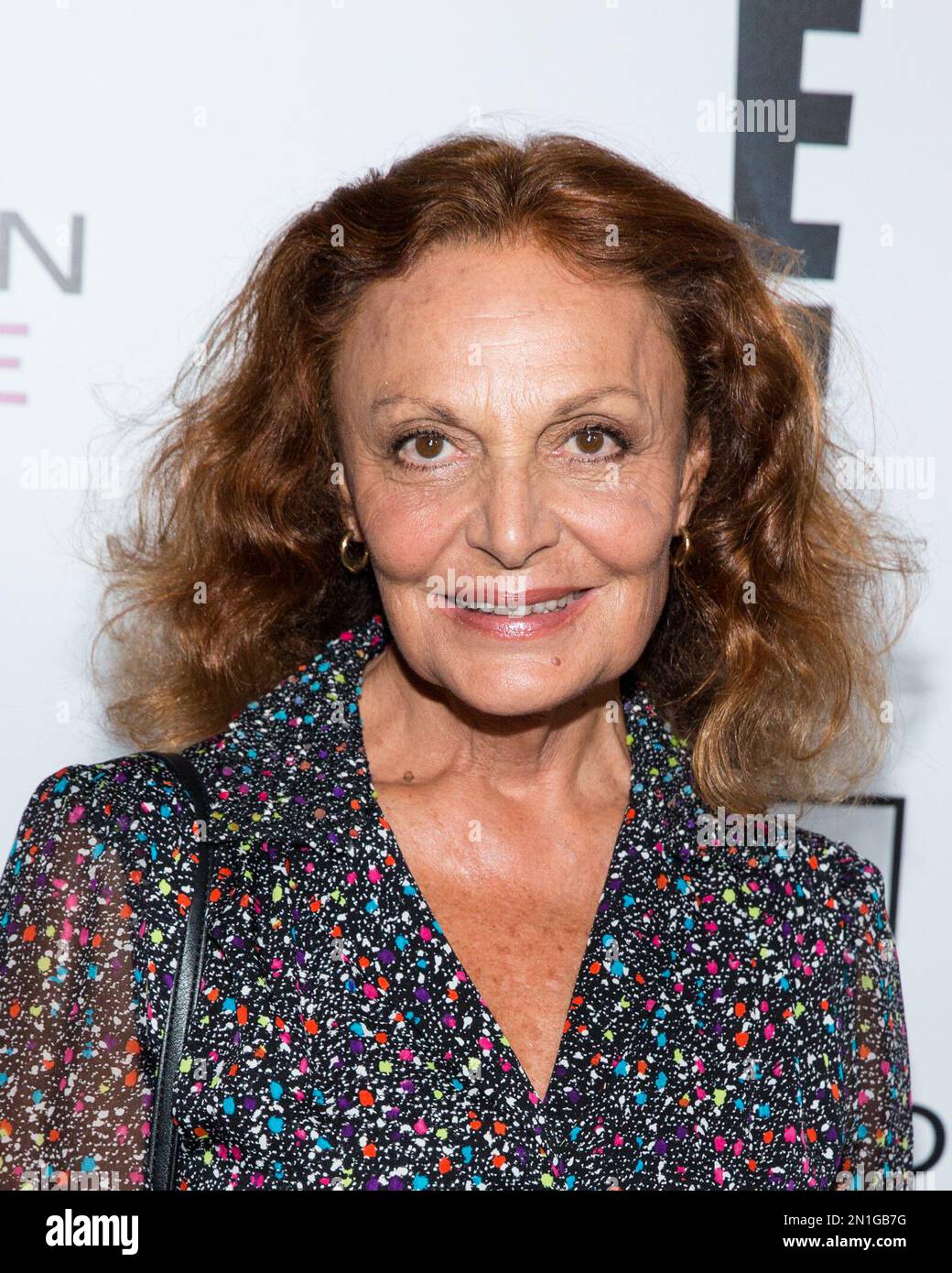 Diane Von Furstenberg arrives at the NYFW Spring/Summer 2016 – E! Party ...