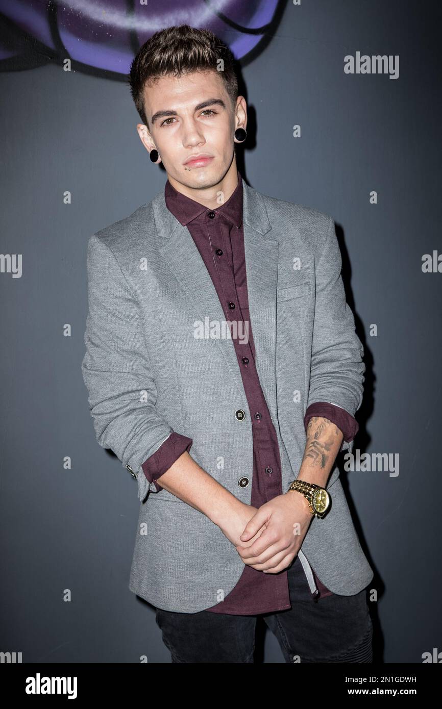 Jake Sims poses for photographers upon arrival at the Notion Magazine x ...