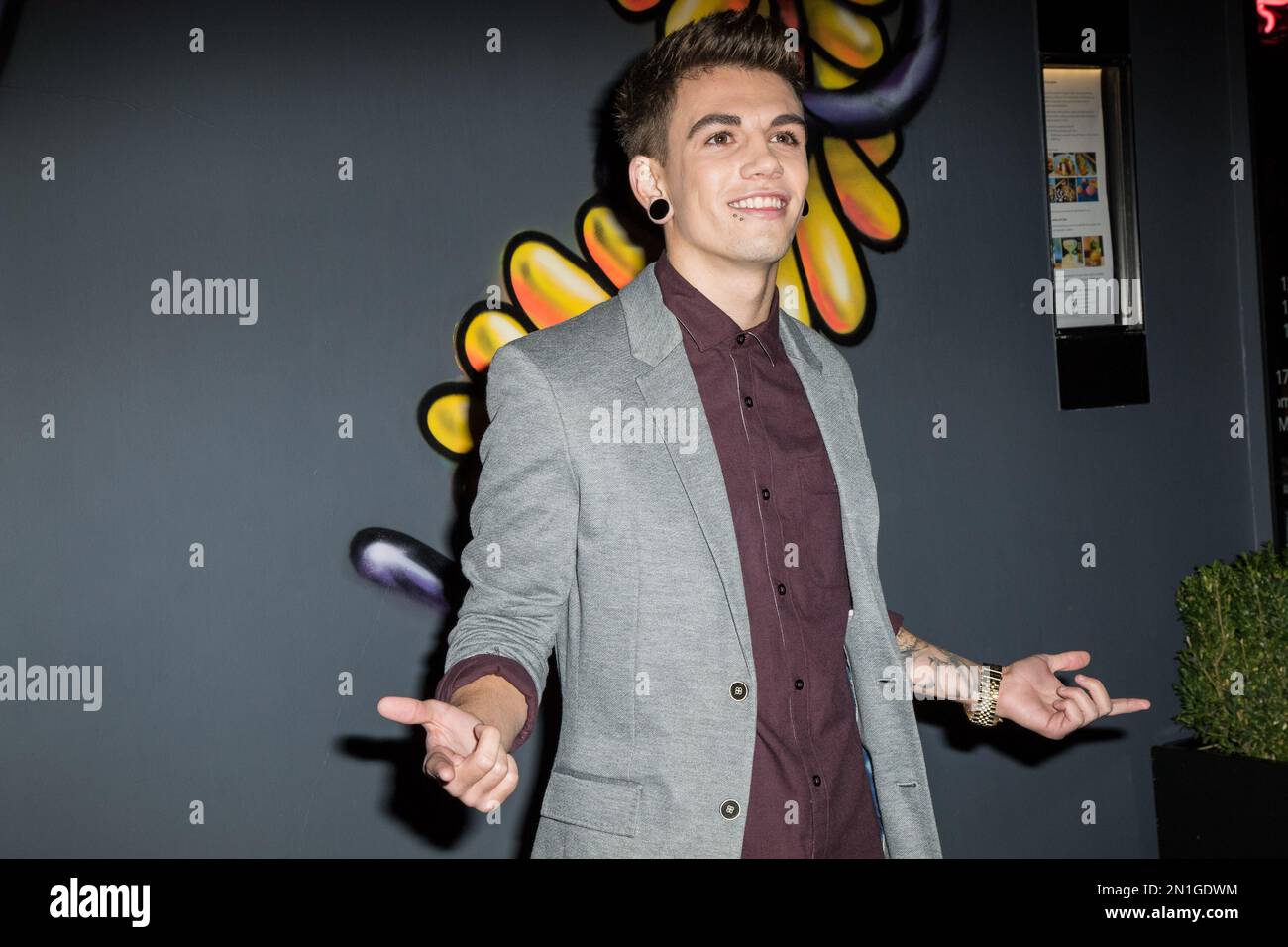 Jake Sims poses for photographers upon arrival at the Notion Magazine x ...