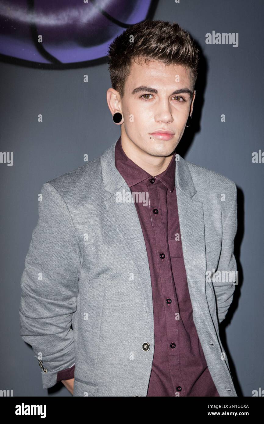 Jake Sims poses for photographers upon arrival at the Notion Magazine x ...