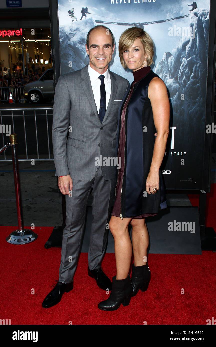 Michael Kelly, left, and wife Karyn Kelly attend the LA Premiere of ...
