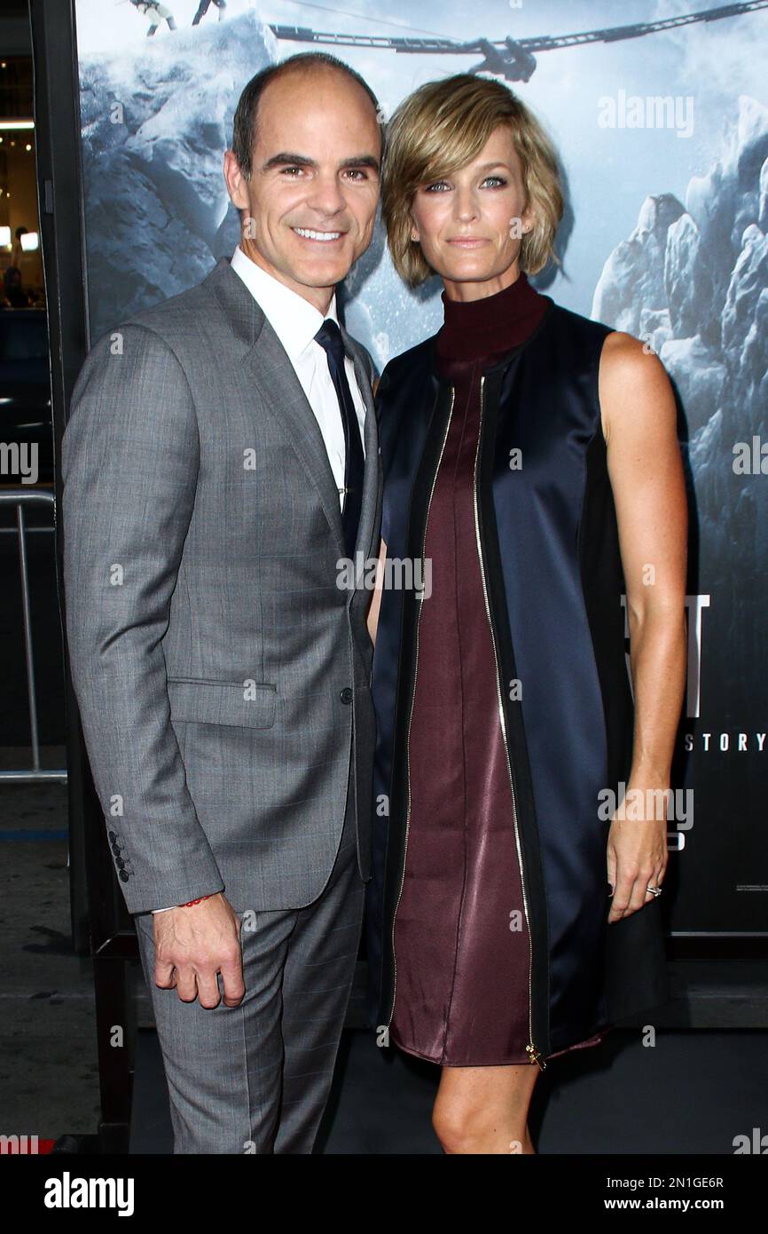 Michael Kelly, left, and wife Karyn Kelly attend the LA Premiere of ...