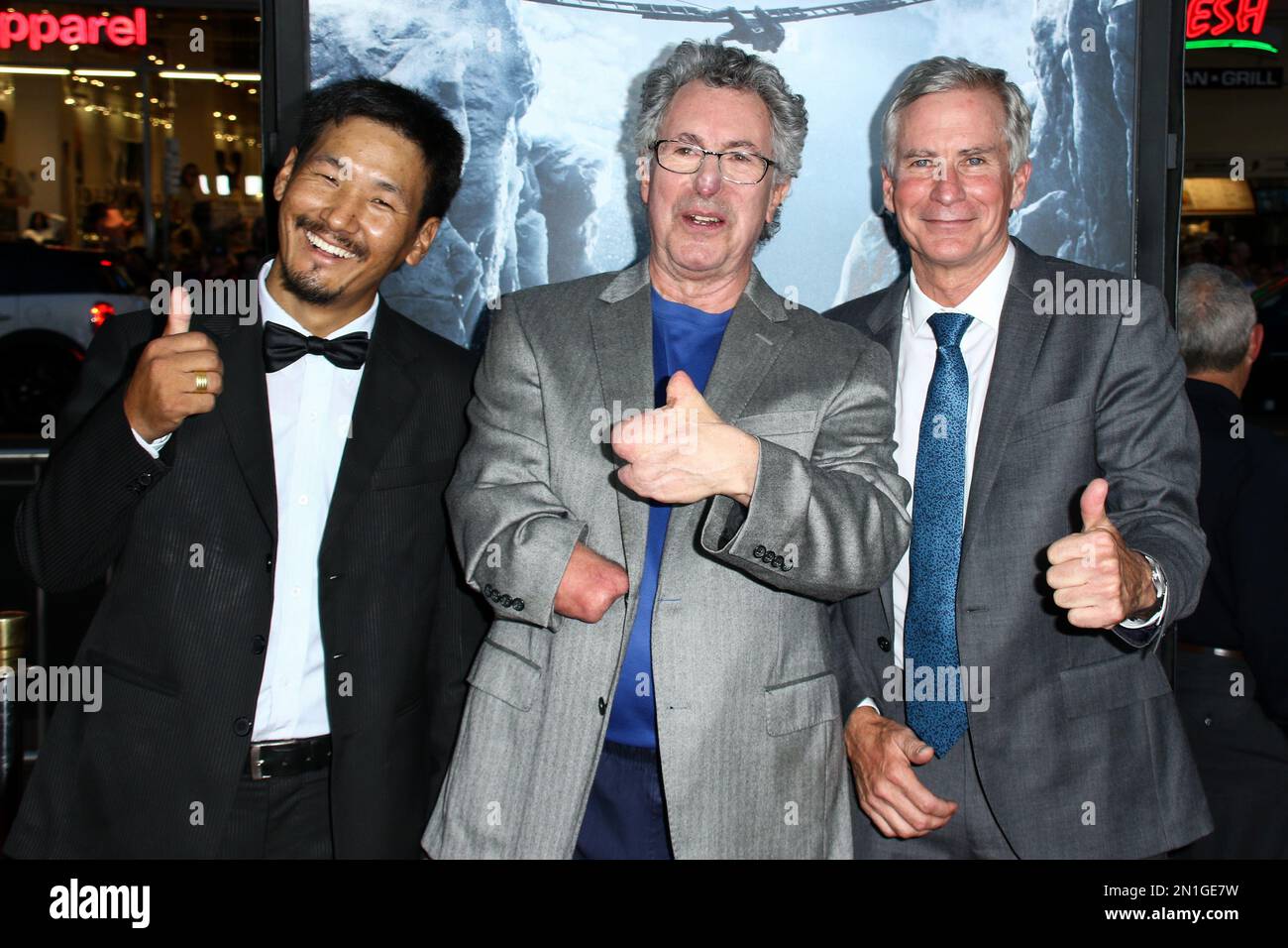 Ang Phula, left, and Beck Weathers attend the LA Premiere of "Everest ...